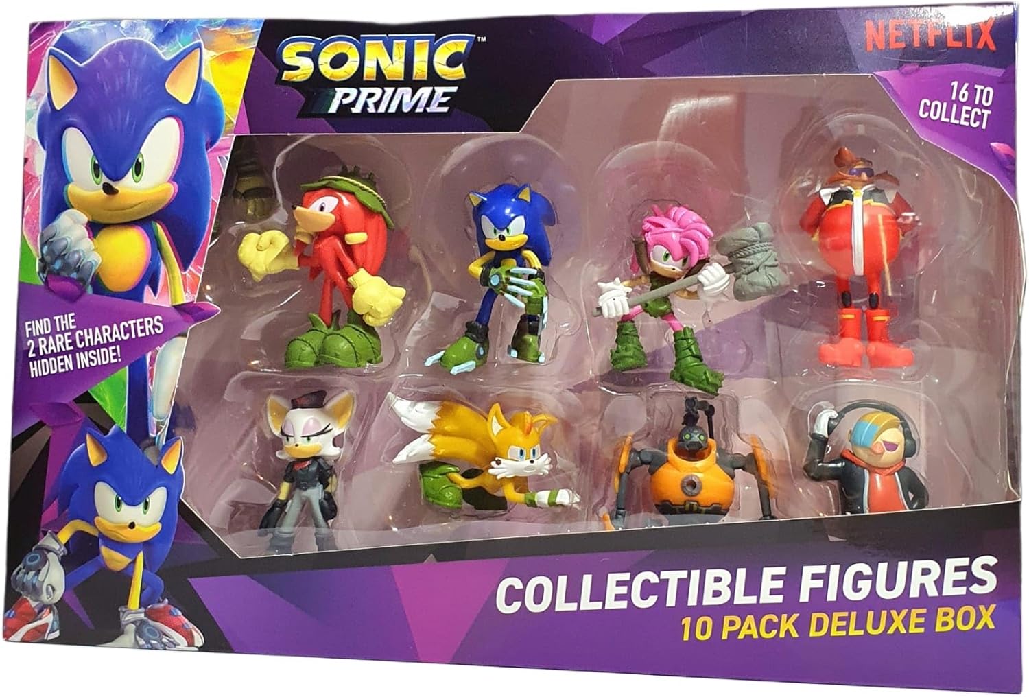 BANDAI Sonic Prime Collectable Figures 10 Pack Set 1 | 12 6.5cm Models ...