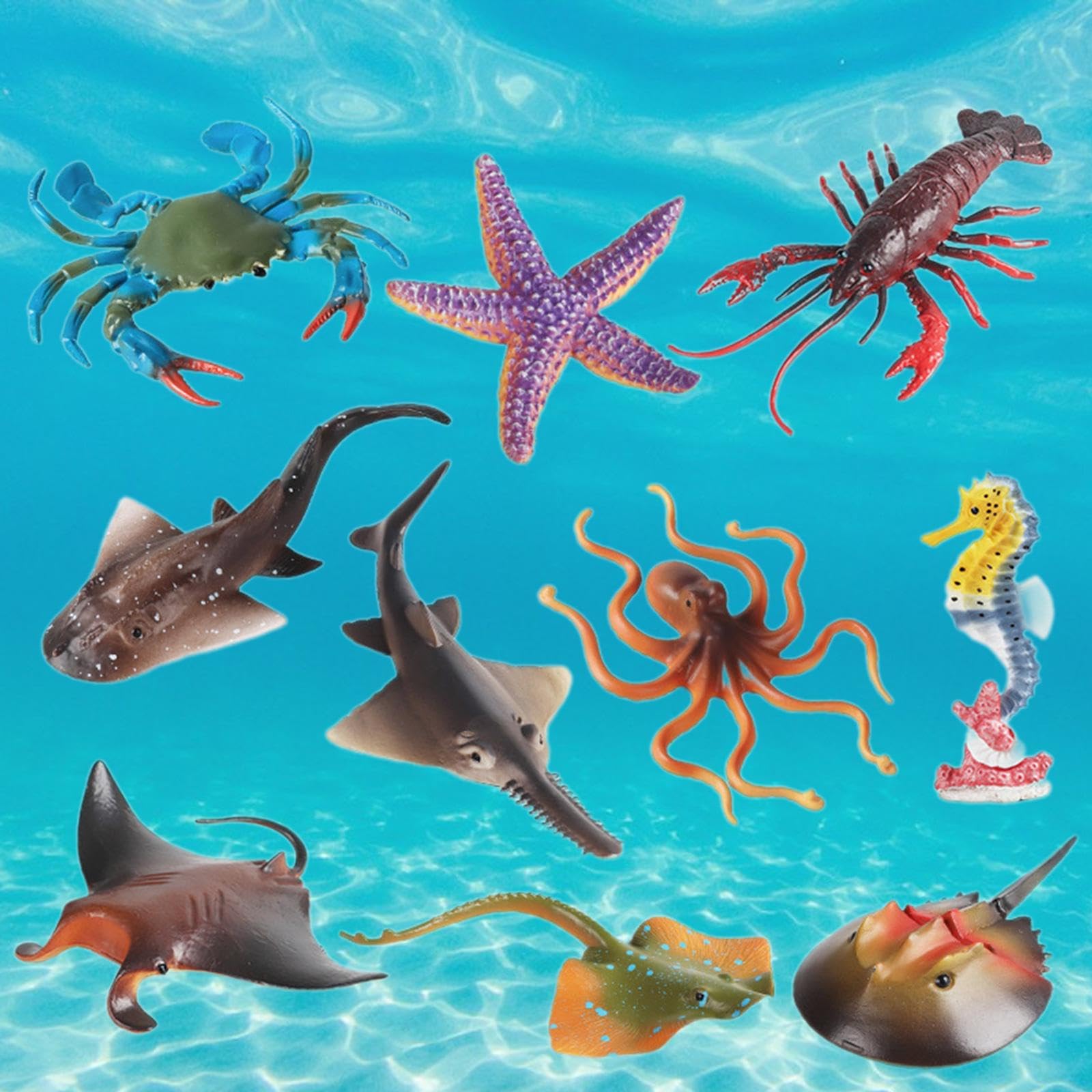 Fake Sea Animals Ocean Animals Temporary Tattoo Sheet Animal