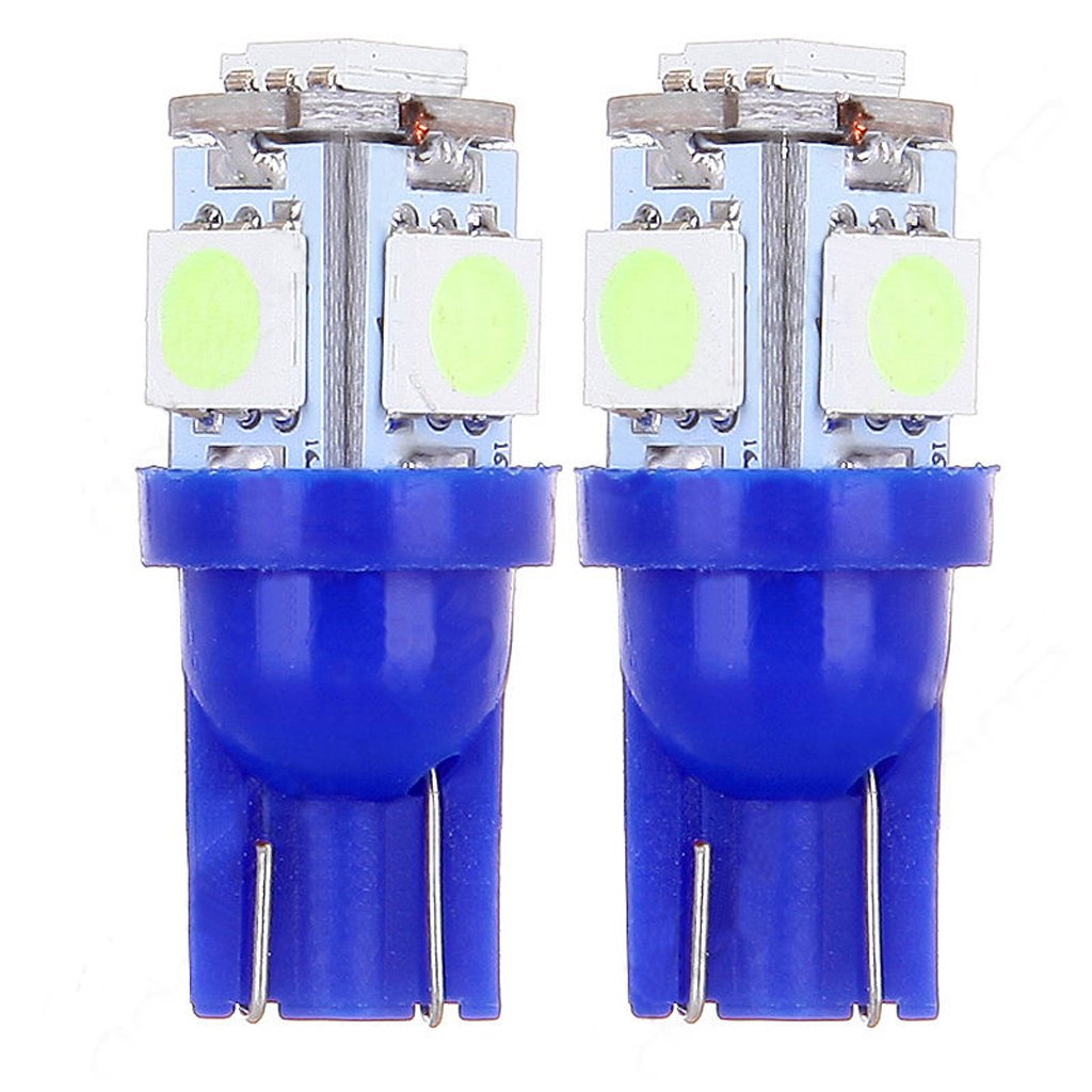 NYLSA 10X Ice Blue T10 W5W 194 168 501 Car 5SMD 12V LED Inverted Side ...