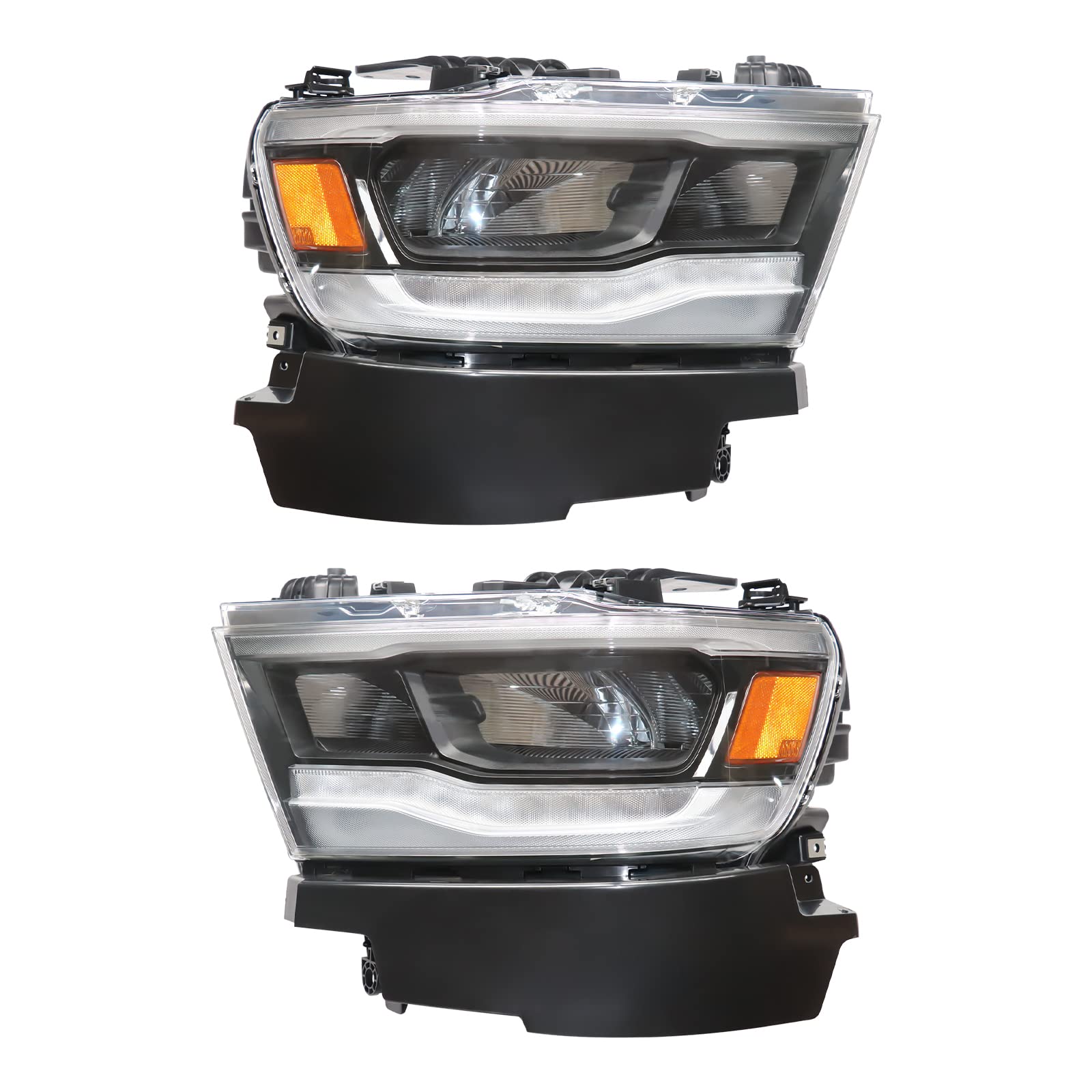 Amazon.com: Josbuynls Headlight Assembly, for 2019 2020 2021 2022 D0dge ...