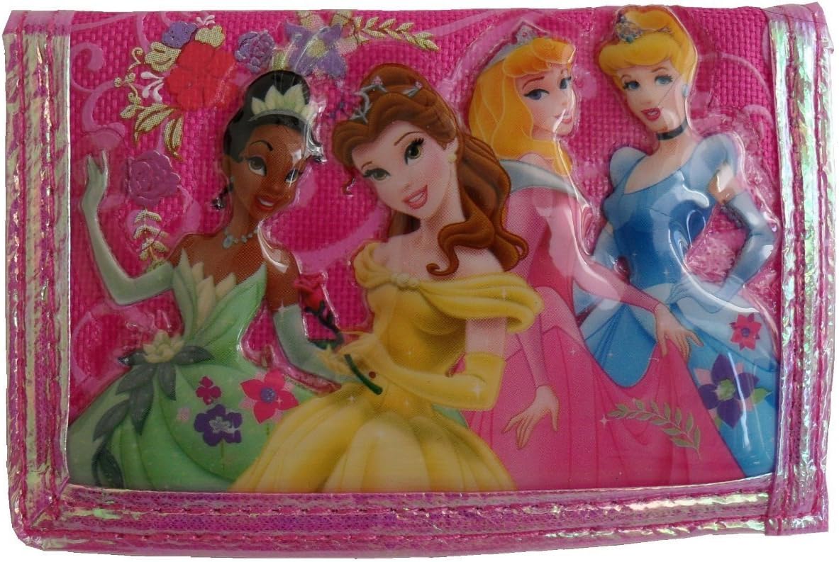 Amazon.com: Disney Princess Wallet- Princess Trifold Pink Wallet 50540 ...