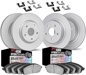 Amazon.com: Dynamic Friction Company Front Rear Brake Pads and Rotors Kit| Brakes Rotors ...