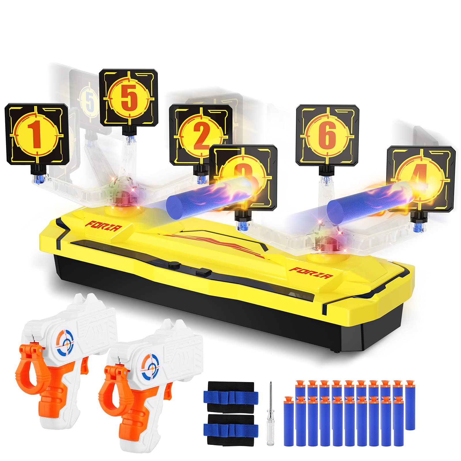 Lehoo Castle Shooting Targets For Nerf Electronic Moving 6 Targets ...