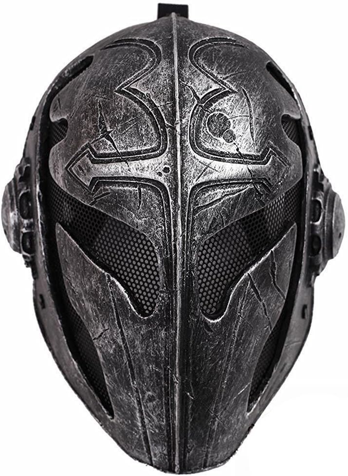 Amazon.com : Youtumall Full Face Protection Paintball Templar Mask ...