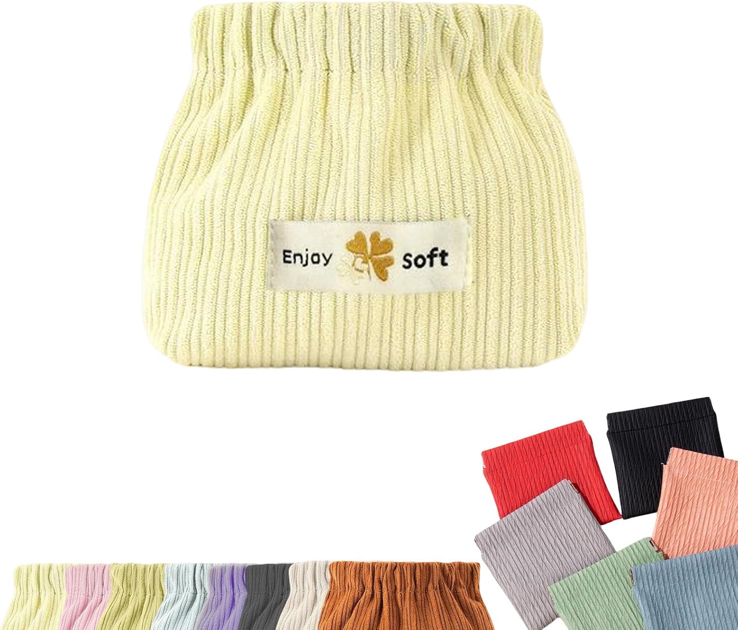 Self-Closing Magnetic Mini Portable Pouch, Portable Small Makeup Bag No ...