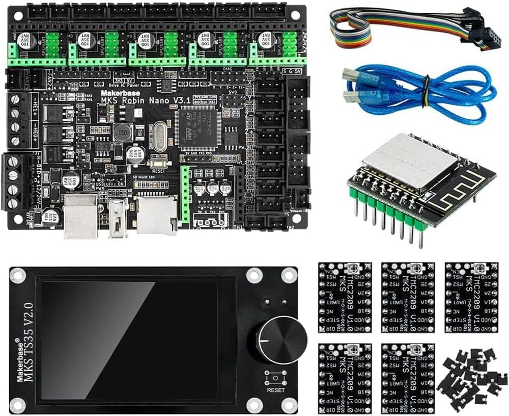 Amazon.com: Makerbase MKS Robin Nano V3 32Bit 168 Mhz F407 3D Printer Control Board Motherboard ...