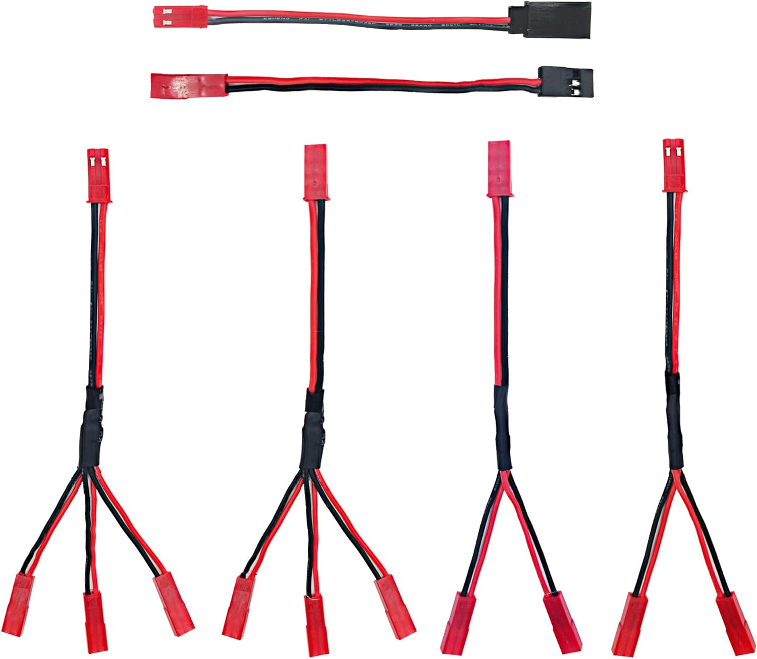 Amazon.com: HOPLEX JST Plug Splitter JST Male Female Y Cable JST Y ...