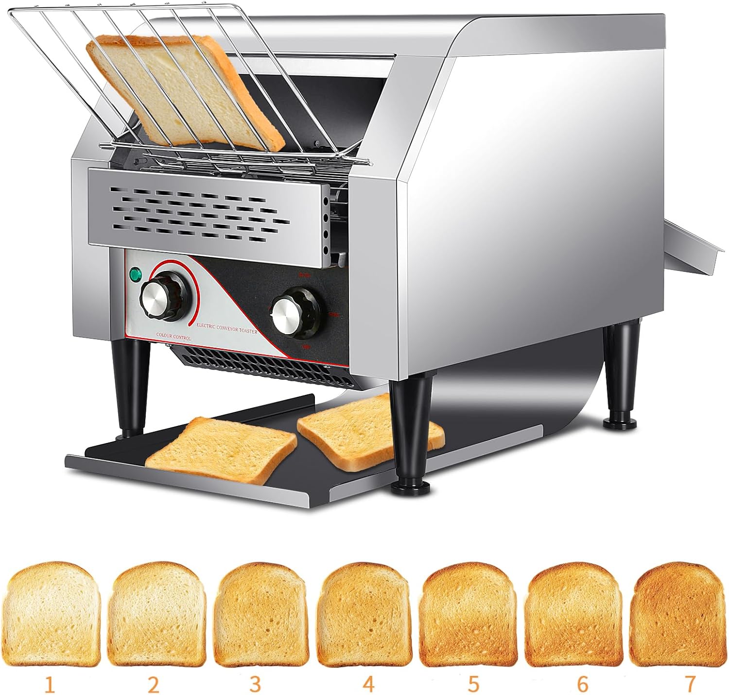 Amazon.com: Commercial Toaster Conveyor Toaster,300 Slices/Hour ...