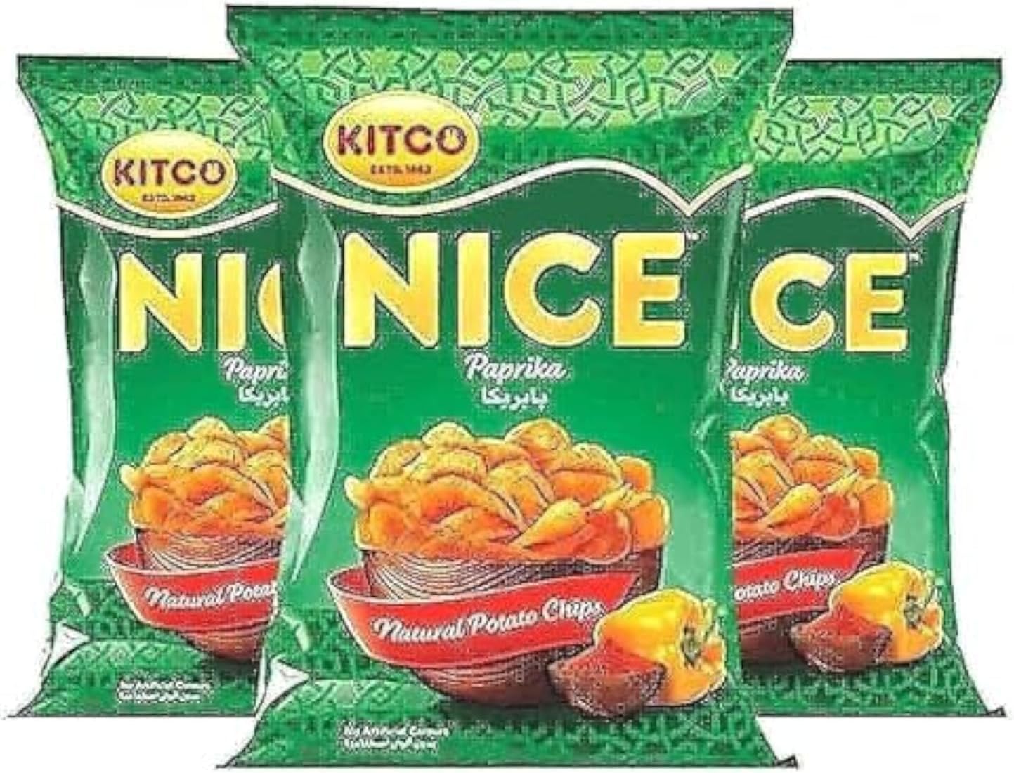 Kitco Nice Paprika Natural Potato Chips, 21 X 12 G, Beige : Buy Online ...