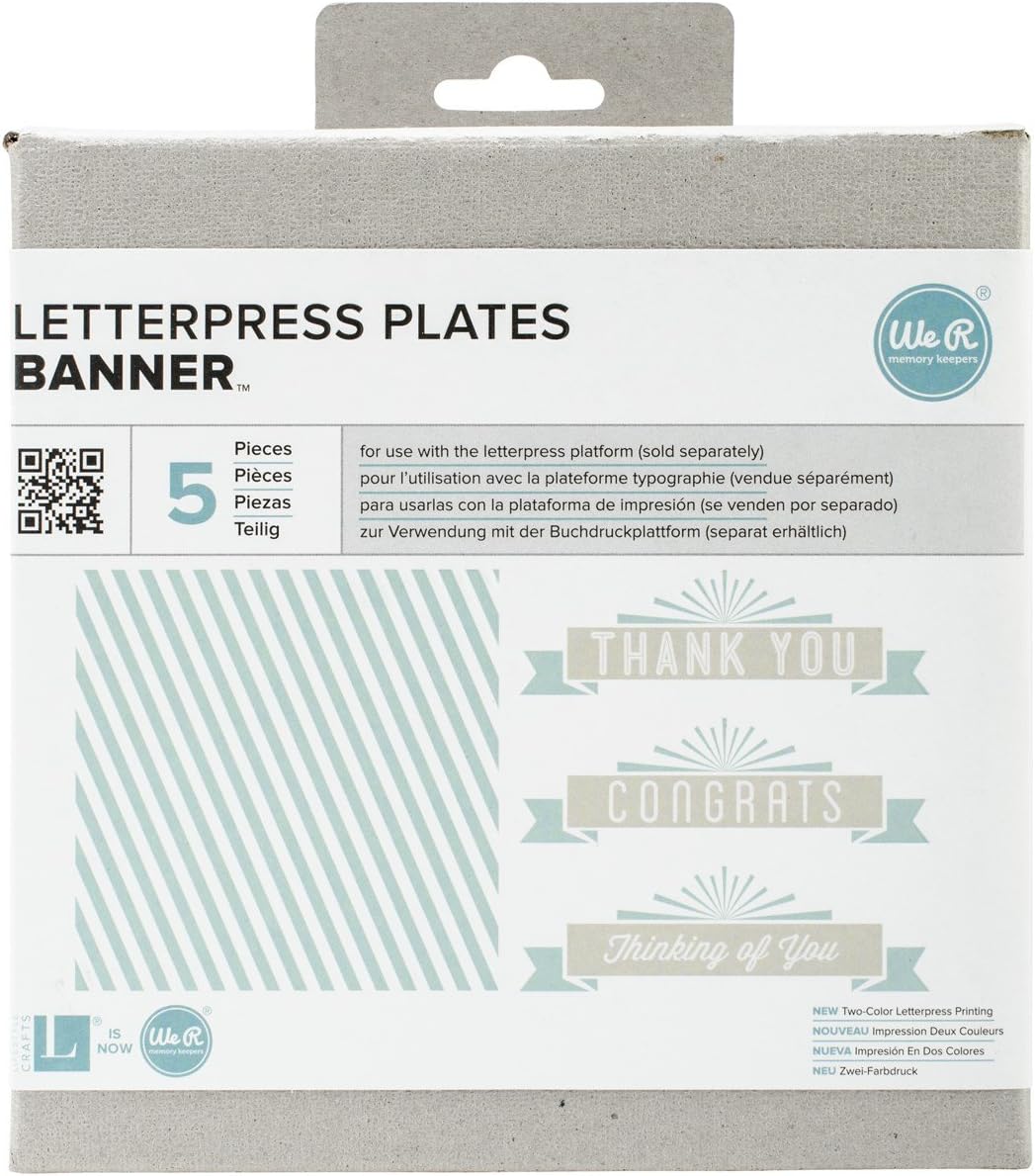 Amazon.com : We R Memory Keepers 0633356037415 Printing Plate Letter ...