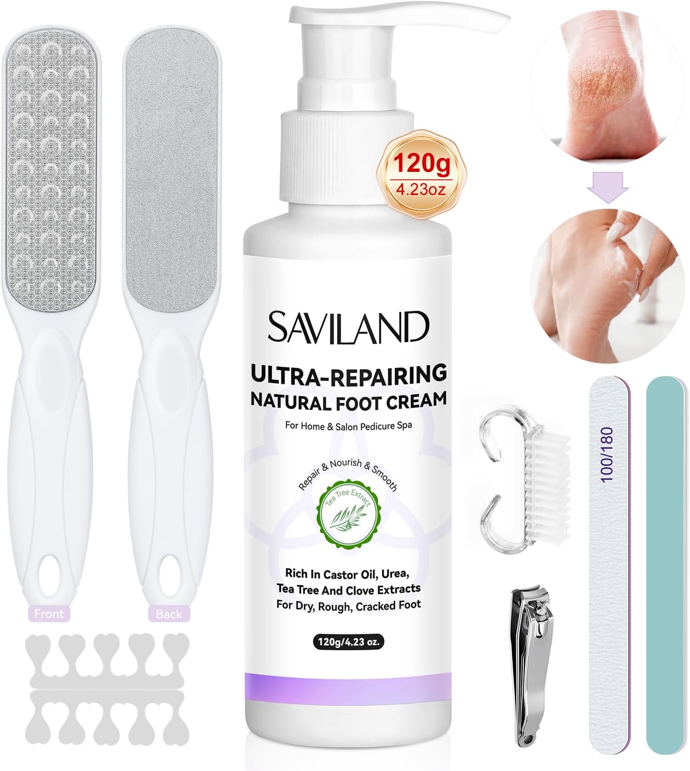 Amazon.com : Foot Soak Set Pedicure Kit Foot Spa Callus Remover for ...