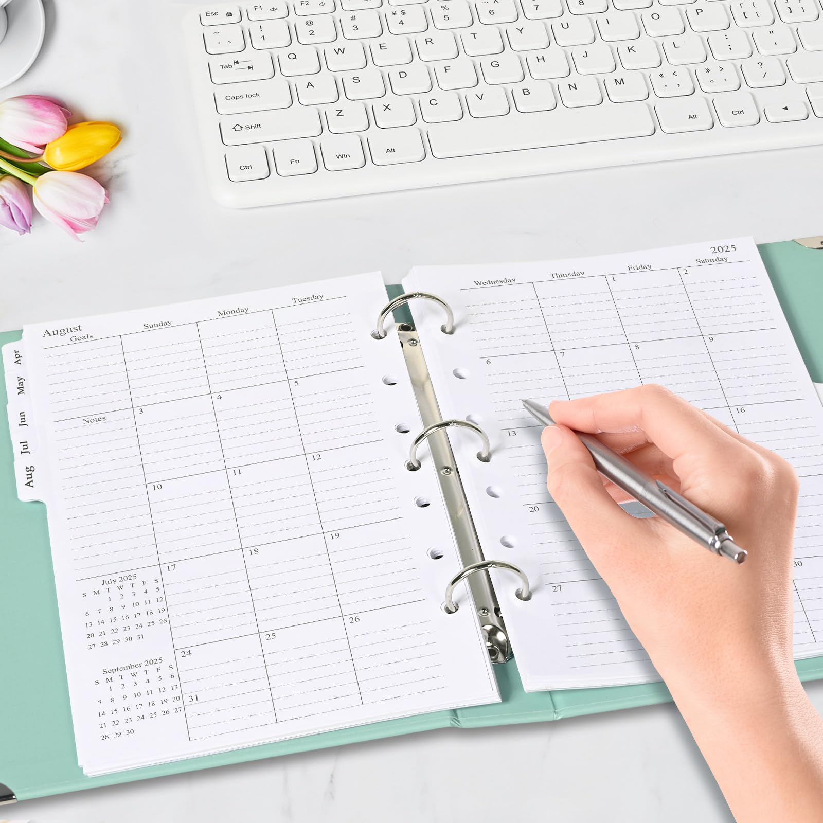 A5 Planner Binder 2026 Daily Planner Insert | Day On One Page Refill ...