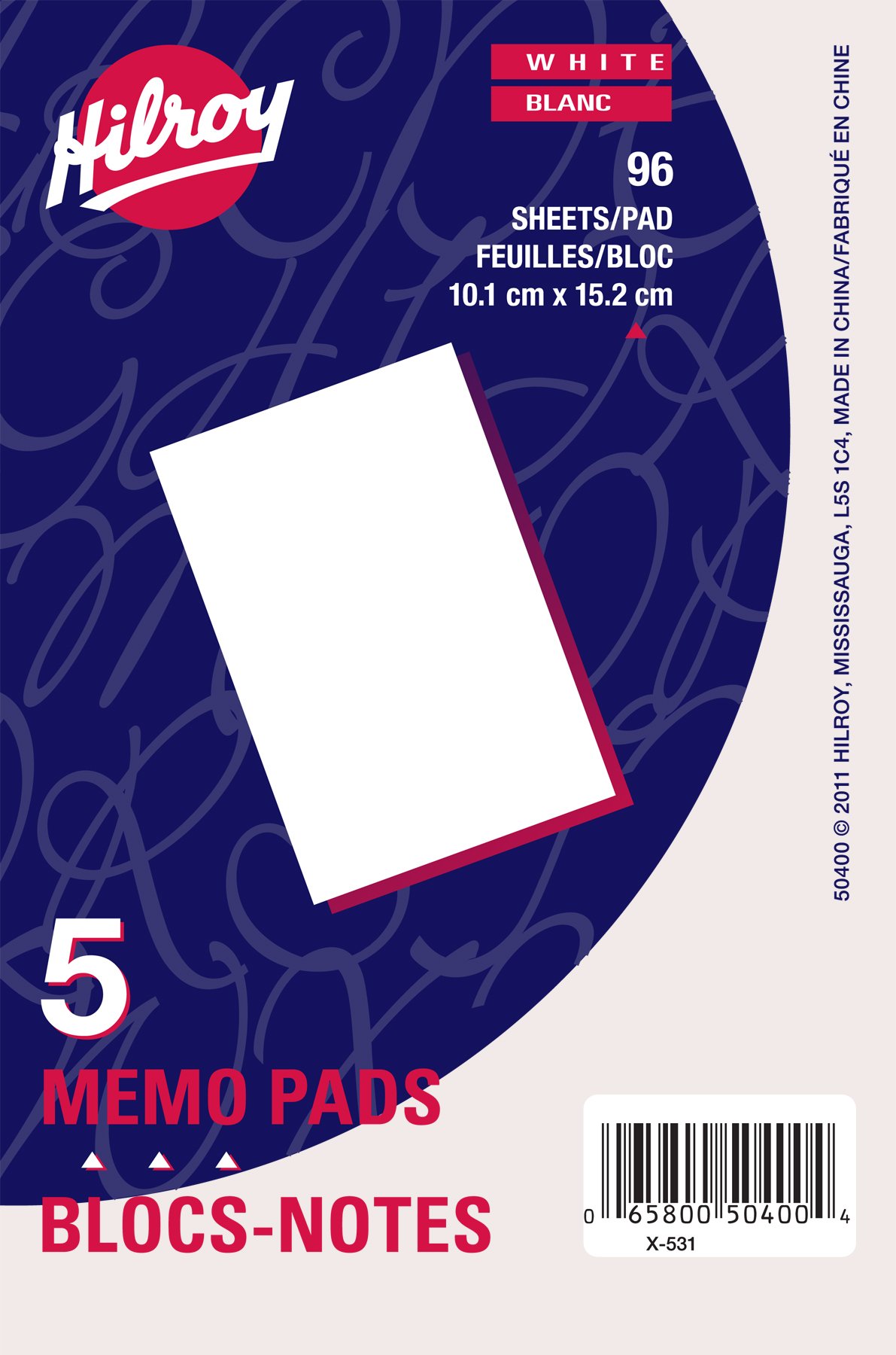 Hilroy 50400 Small Scratch Pads, 4x6-Inch, Pack of 5, 96-Sheet Each ...