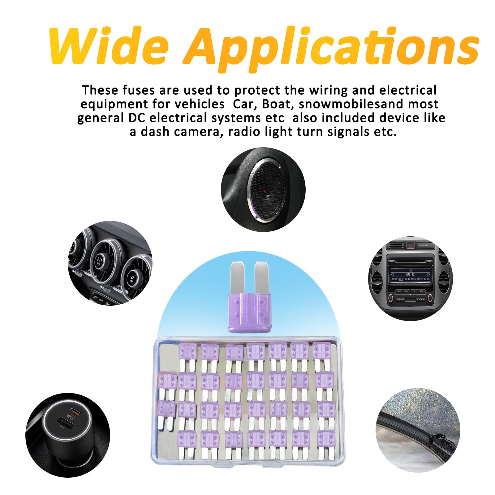 Snapklik.com : 30PCS Micro 2 Blade Fuse ATR/APT Micro2 Fuse ATR/APT ...