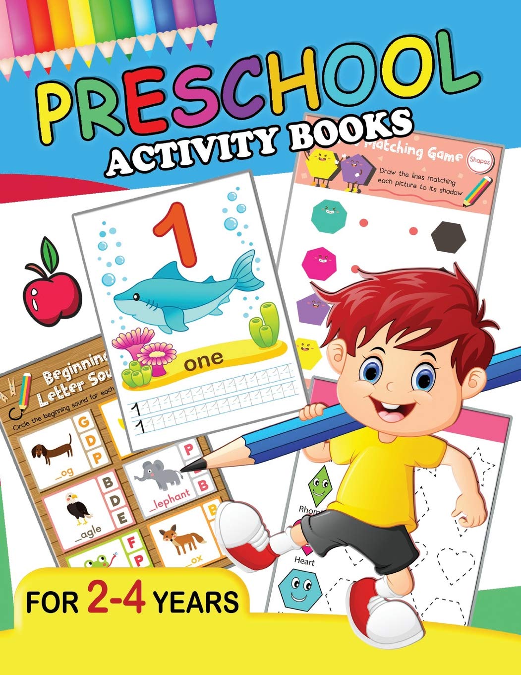 Preschool Activity Books: Fun Big Workbook for Toddler age 2-4: Origami ...
