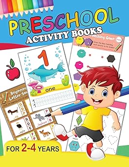 Preschool Activity Books: Fun Big Workbook for Toddler age 2-4: Origami ...