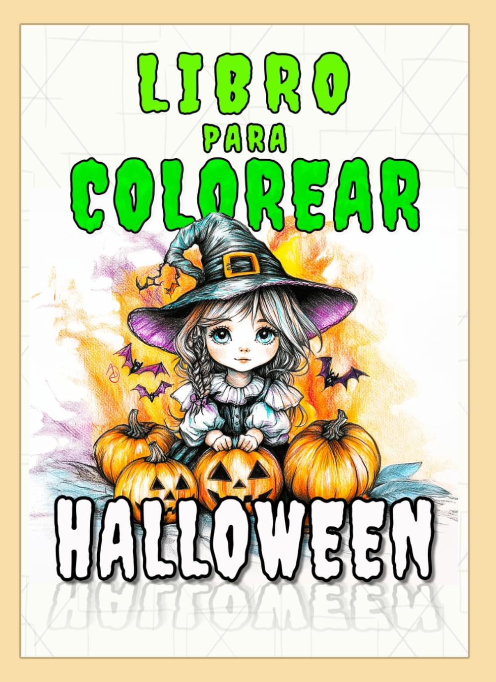 Libro para Colorear Halloween con dibujos para niños y niñas: 48 ...