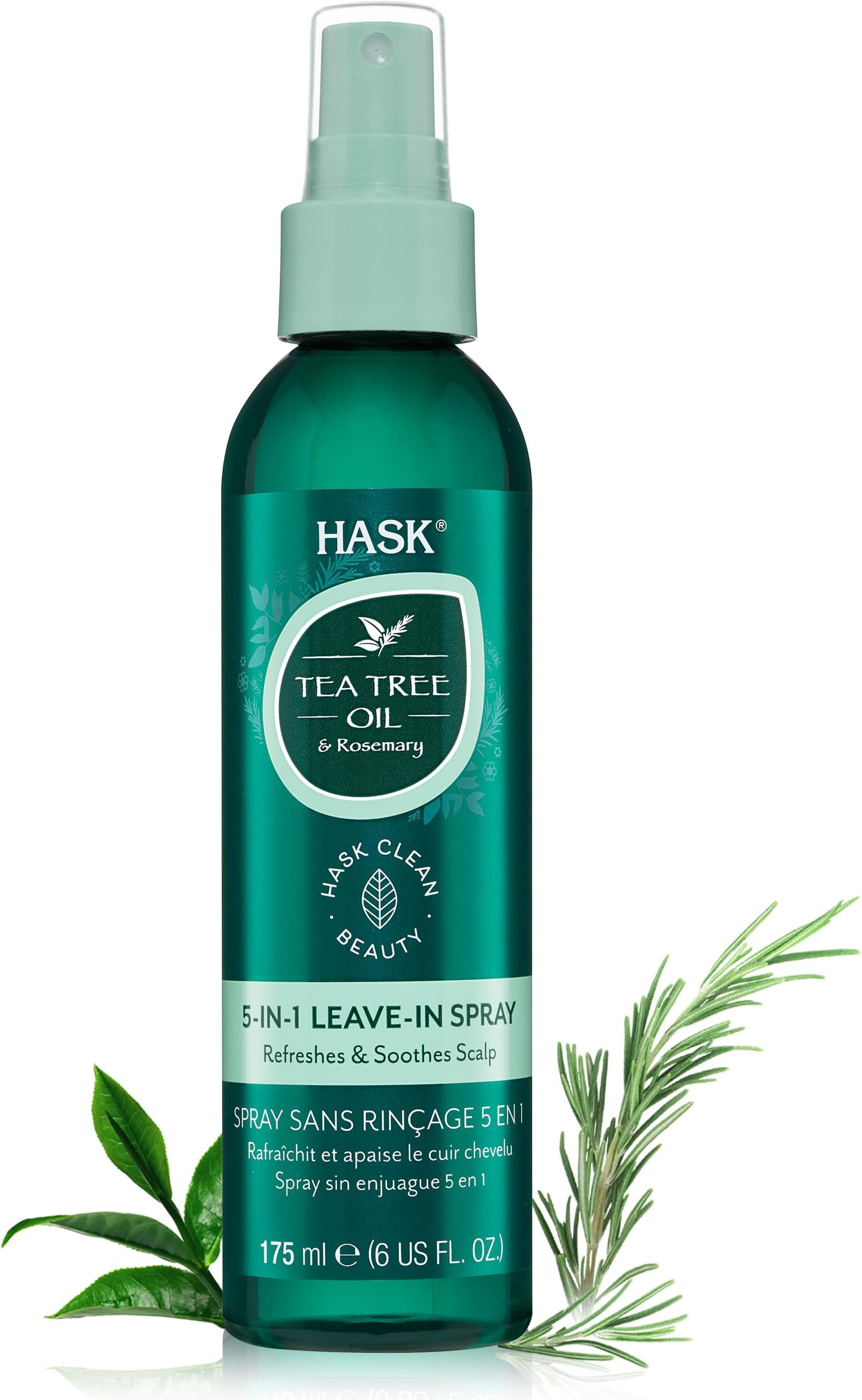 Amazon.com : HASK Invigorating TEA TREE OIL 5-in-1 Leave In Conditioner ...