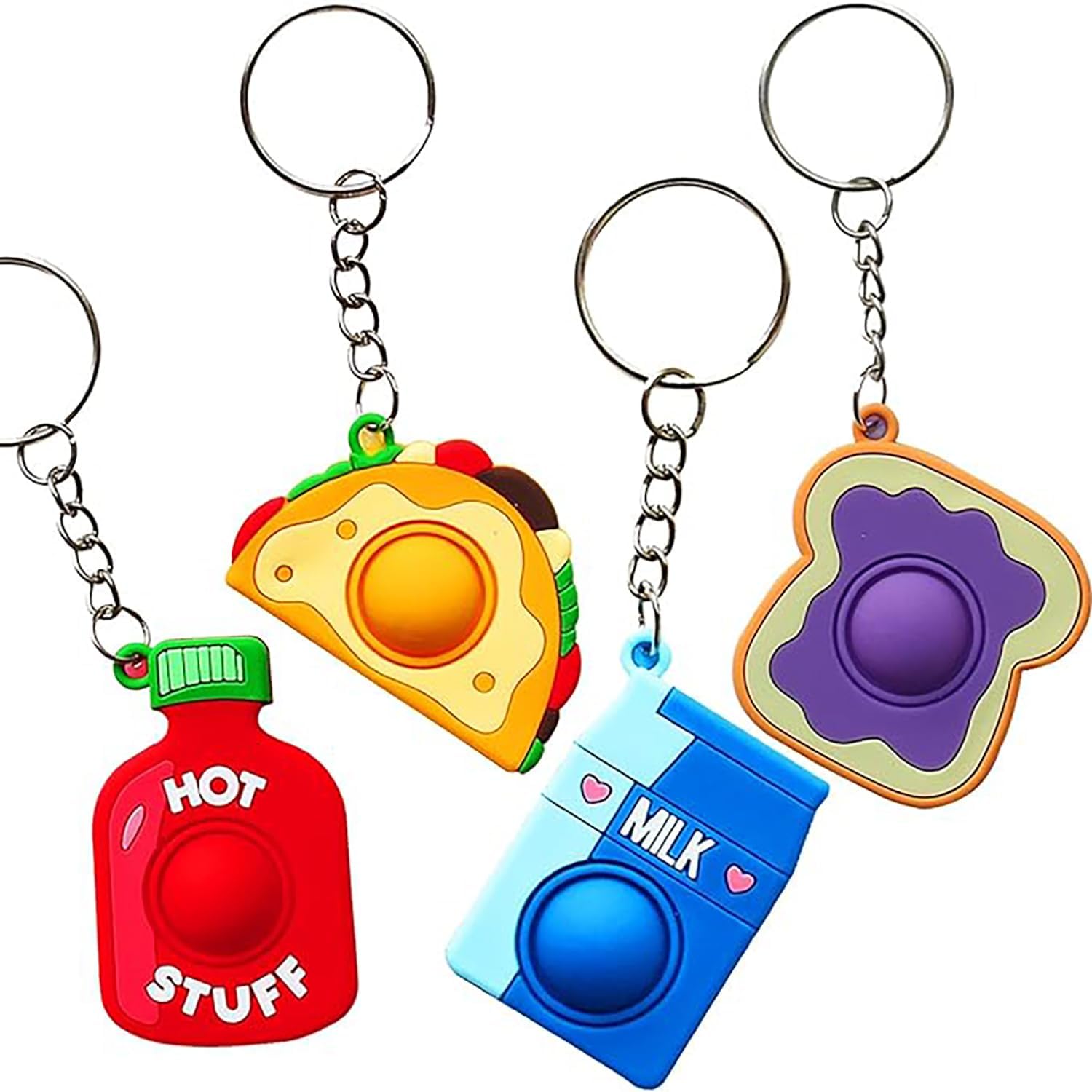 NNVNOZR 4 pac Funny Keychain, Cute Keychain Cool Keychain Best Gag ...