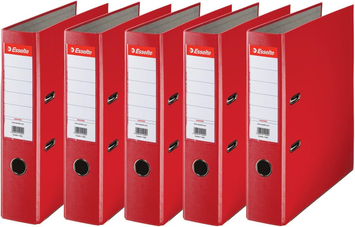 Esselte Essentials, A4 Lever Arch File, 75 mm Spine, 500 Sheets ...