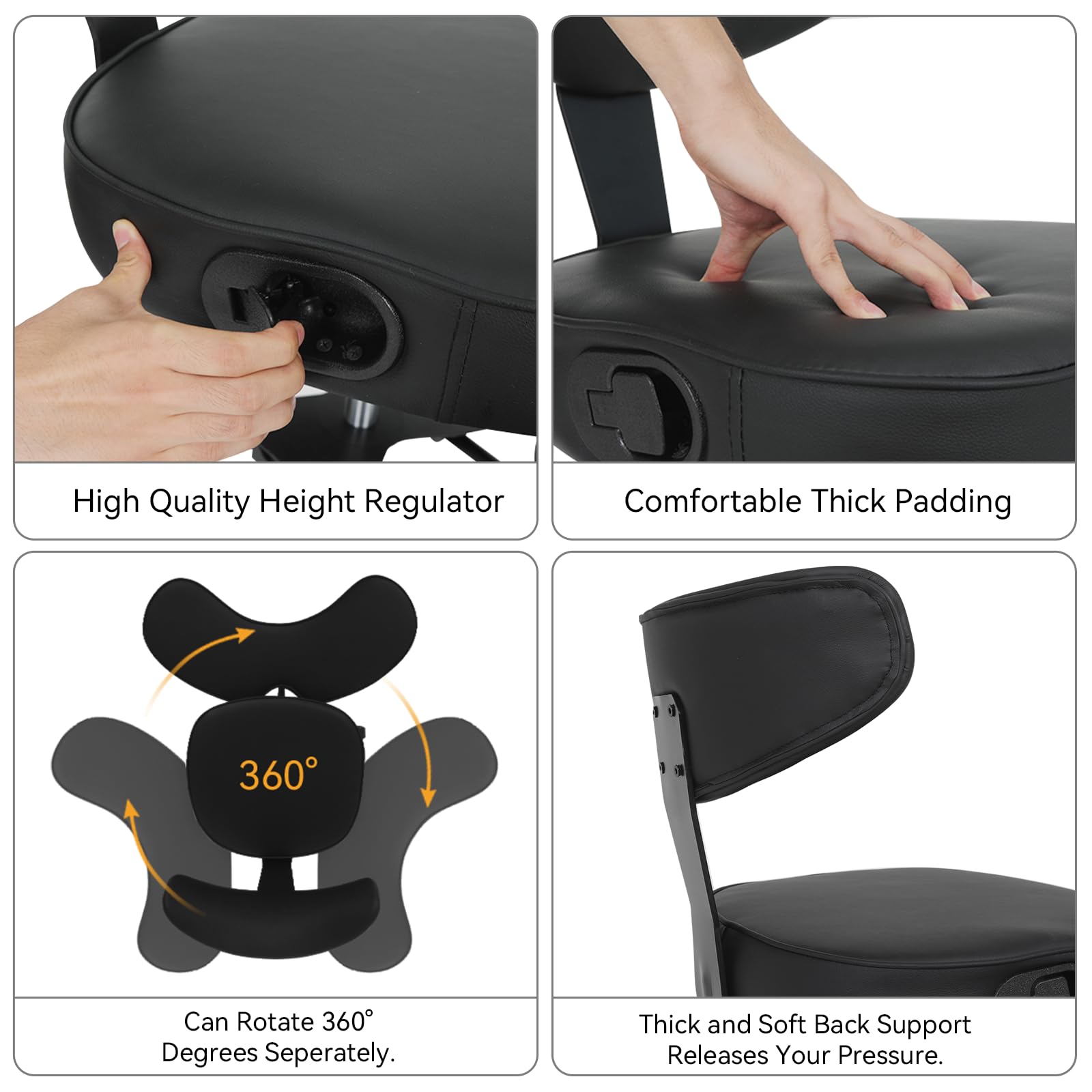 Criss Cross Chair With Wheels ELECWISH Meditation Chair, For Adults ...
