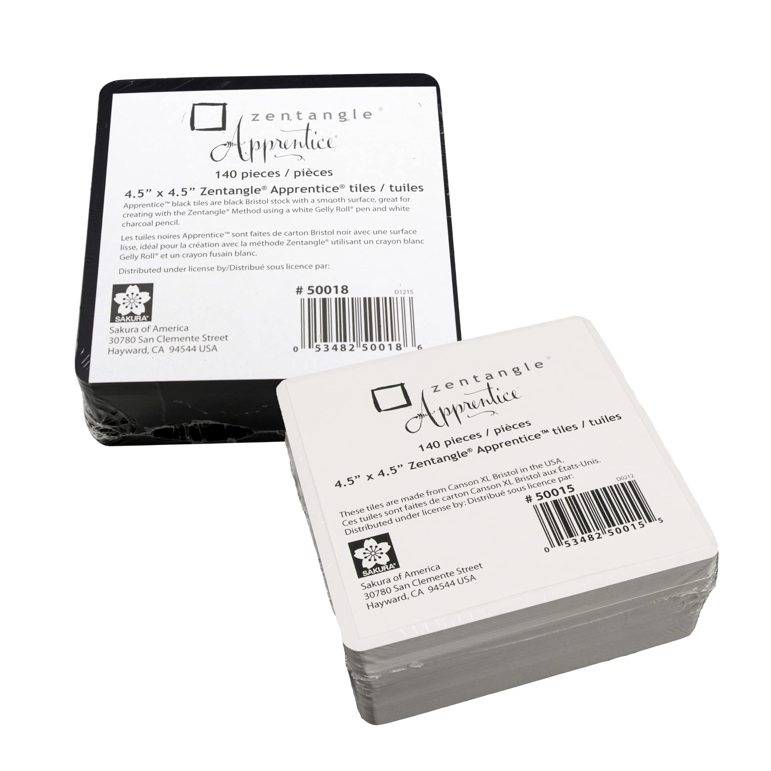 Amazon.com: Sakura Zentangle Apprentice Tiles Refill - Black Paper ...