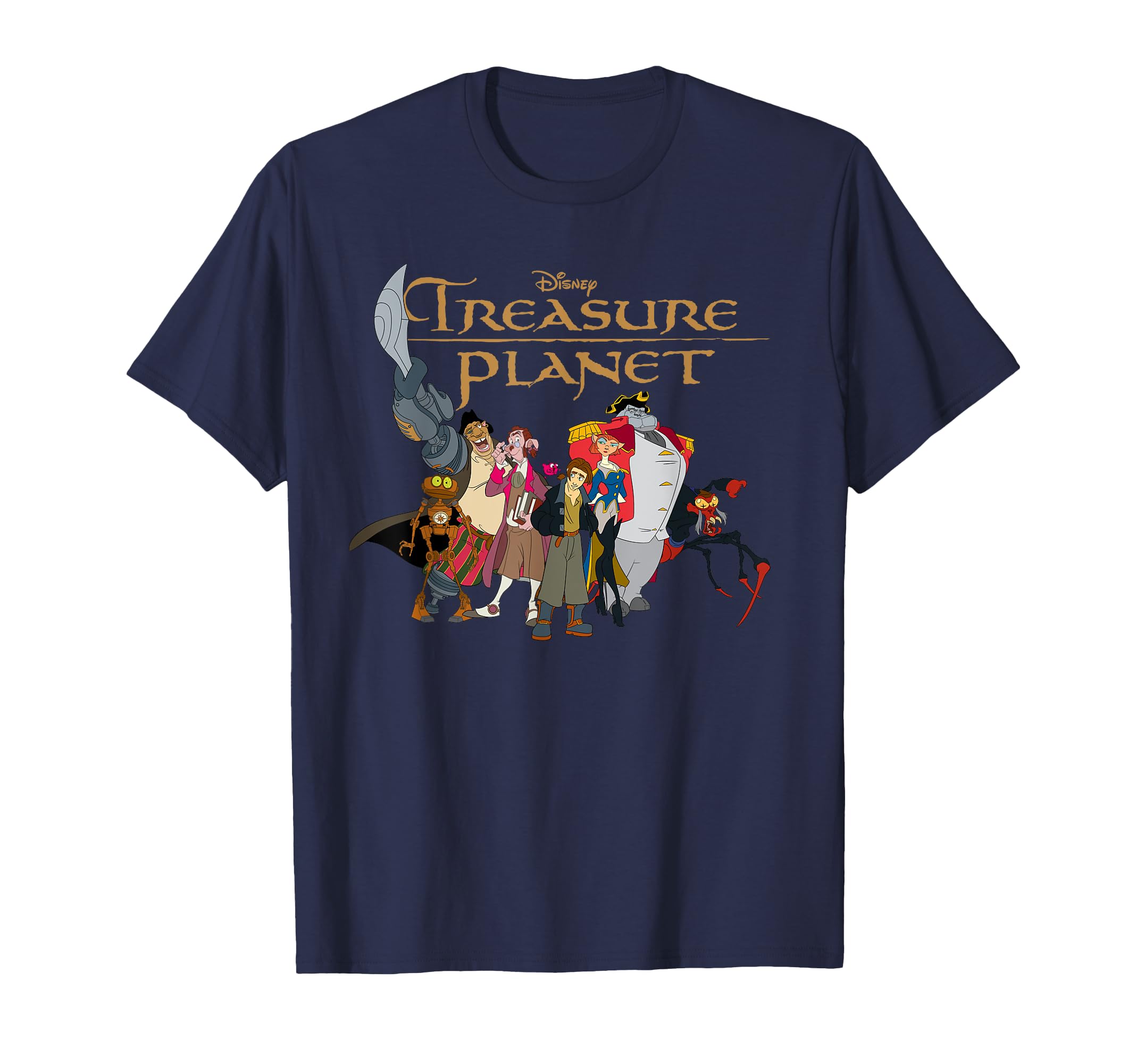 Amazon.com: Disney Treasure Planet Logo and Characters T-Shirt ...