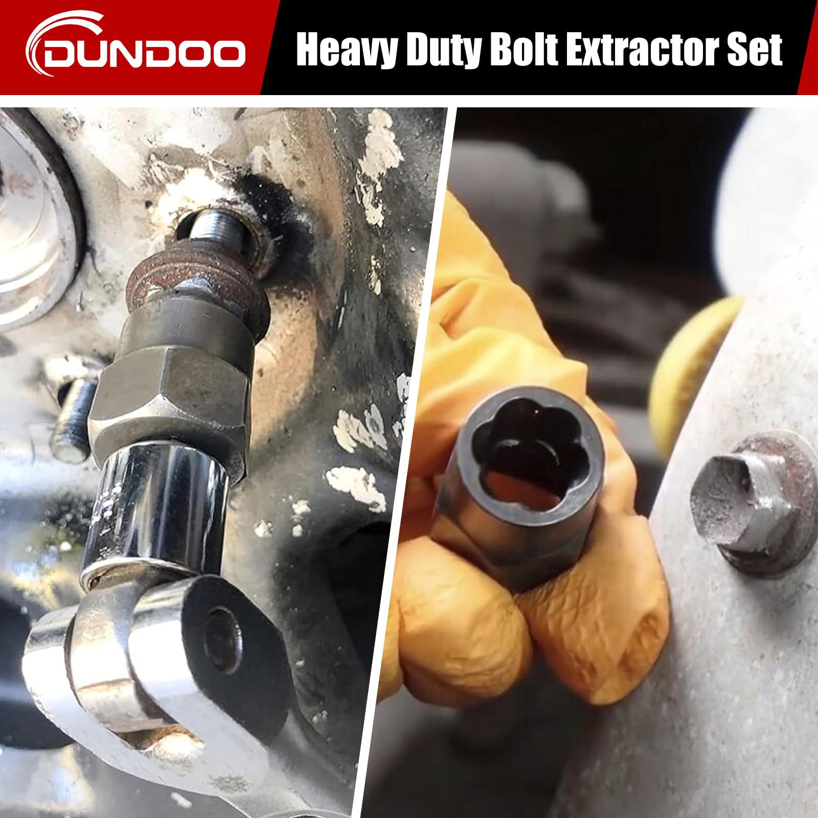 Snapklik.com : Bolt Extractor Set, 21PCS Easy Out Bolt Extractor Kit, 3 ...