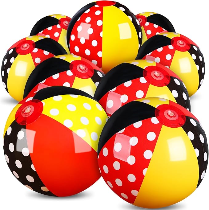 Amazon.com: Leyndo 12 Pack Inflatable Beach Balls for Kid Party Favors ...