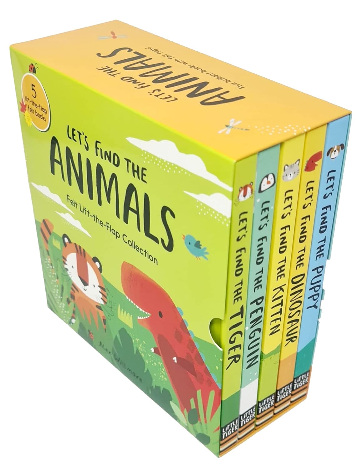 Let's Find The Animals Felt Lift The Flap Collection 5 Books Collection ...