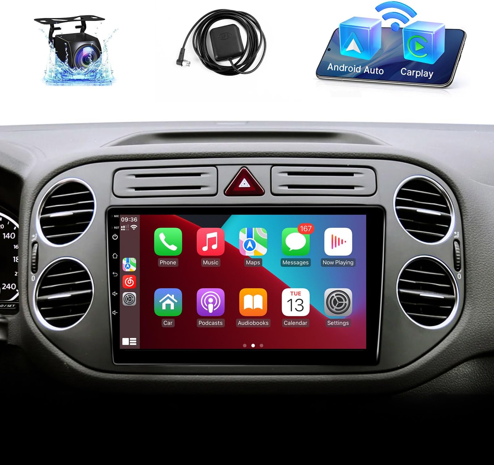 Amazon.com: Leadfan Car Stereo Radio for Skoda Volkswagen Wireless ...