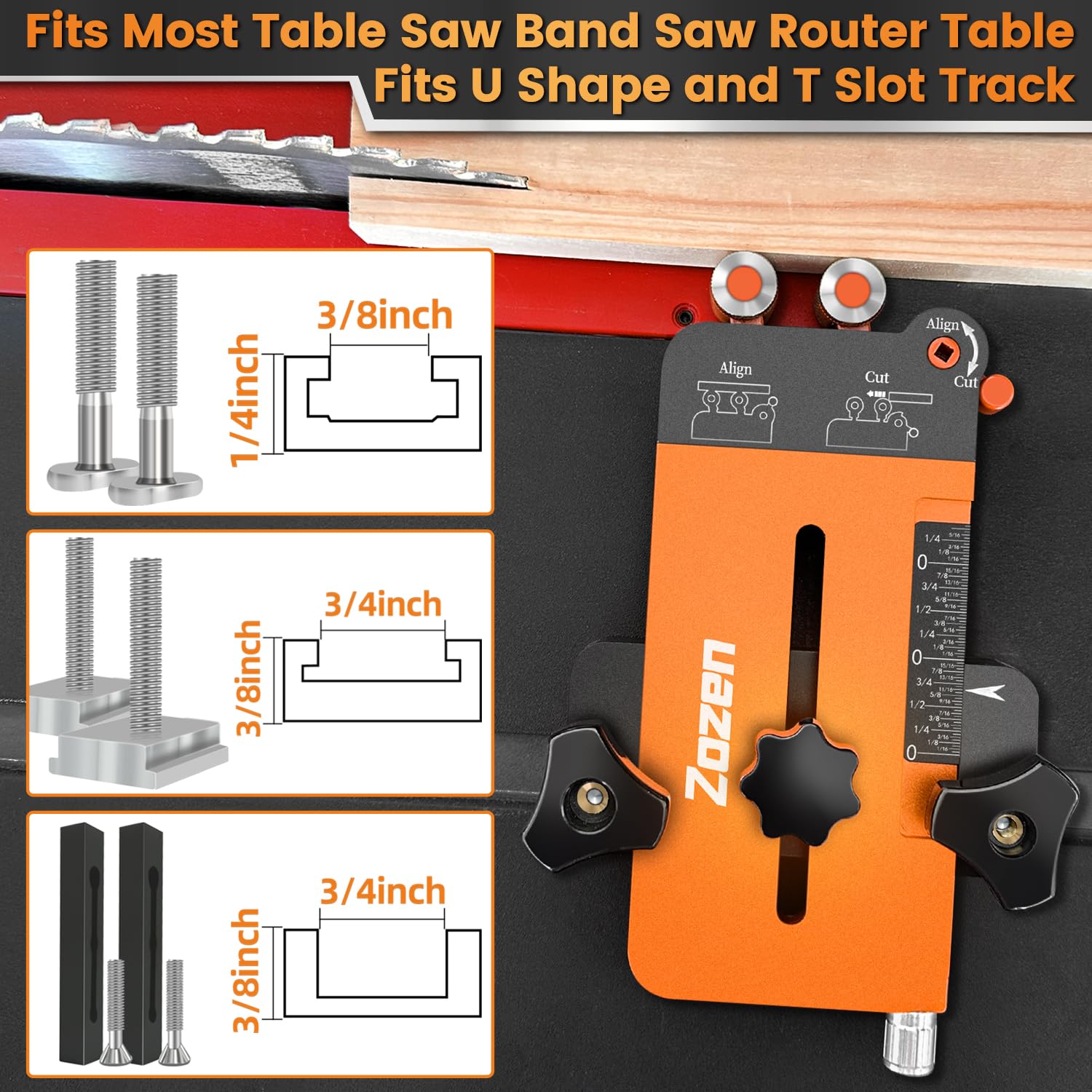 Snapklik.com : Thin Rip Jig+Feather Boards For Table Saw Jig Guide ...
