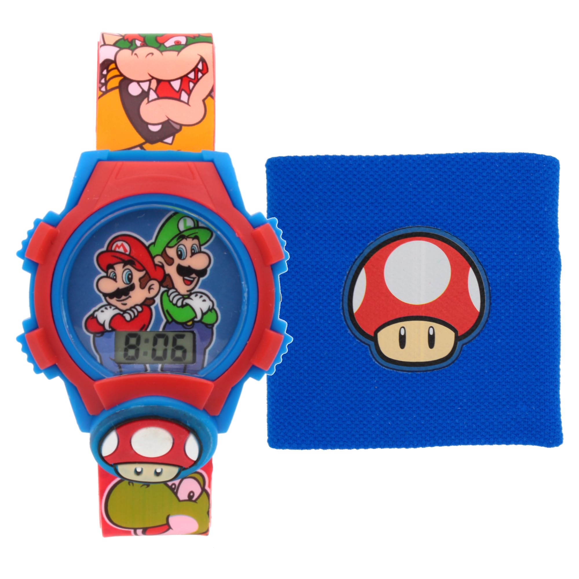 Super Mario LCD Watch with Wristband (GSM40025AC) : Amazon.ca: Clothing ...