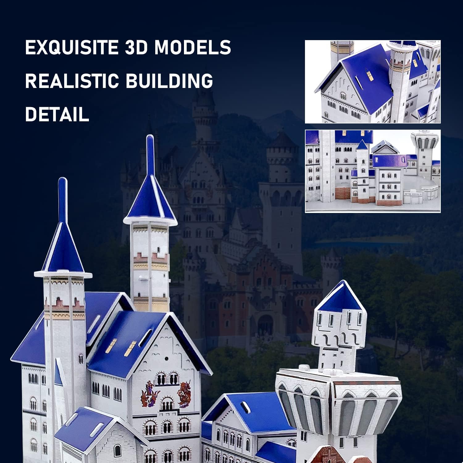 Boersma Rompecabezas 3D para adultos, kit de modelo de construcción de ...