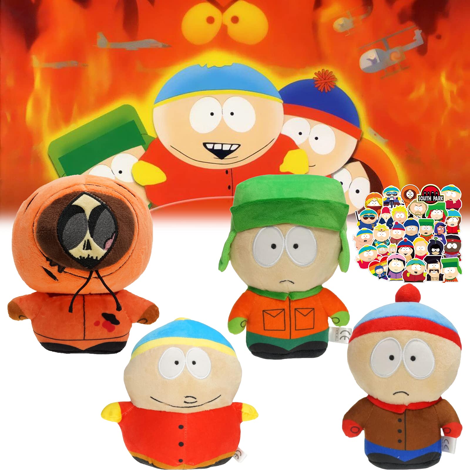 Buy 7in(18cm) South Park Plush, 4Pcs South Park Kenny Plush/Stan Plush ...