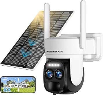 Amazon.com : BEENOCAM [ 8X Zoom ] 4K 5Dbi Security Cameras Wireless ...