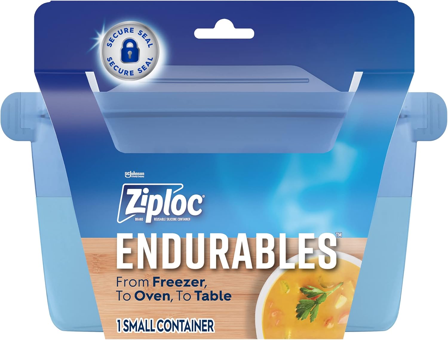 Amazon.com: Ziploc Endurables Small Container, 2 Cups, Reusable ...