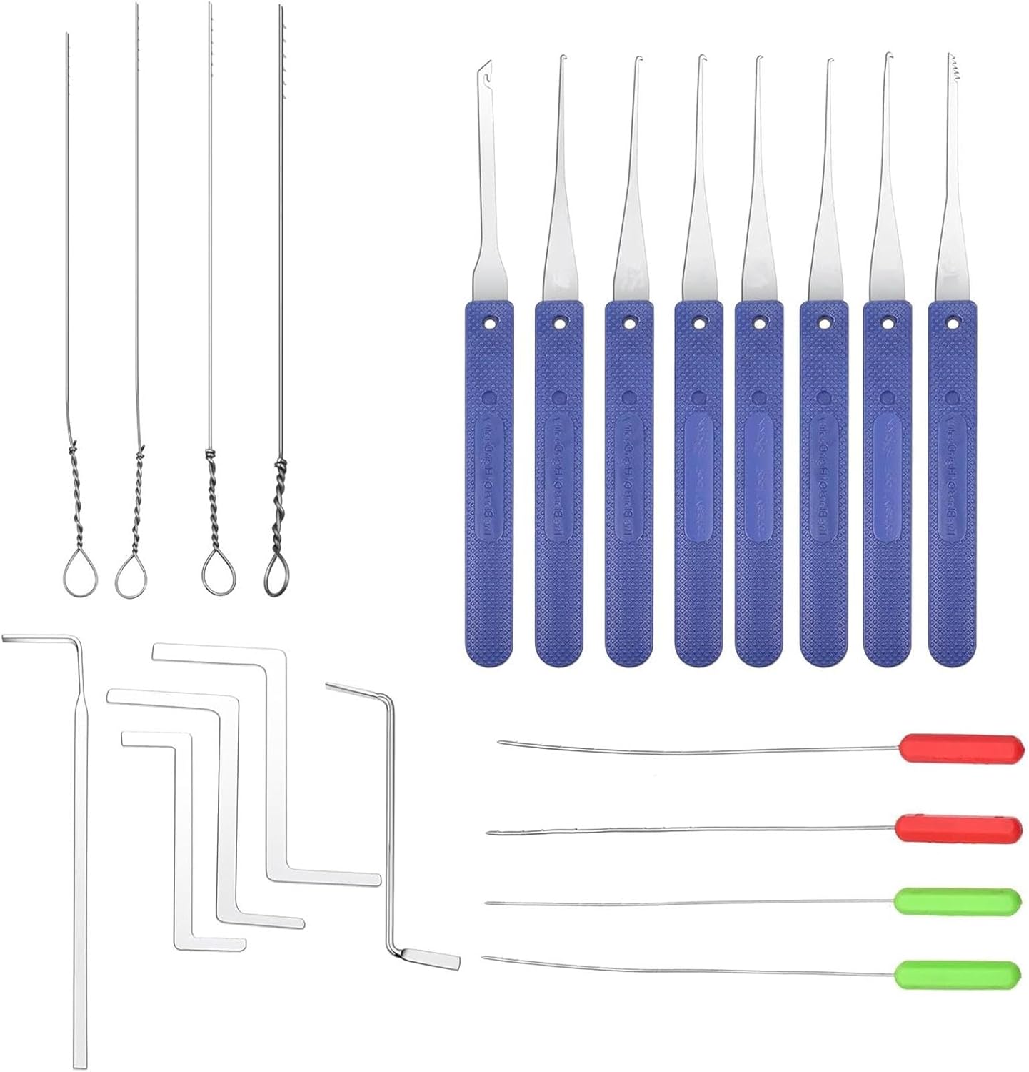 21 PCS Key Extractor Tools,Lock Pick Set,Tension Tool for Lockpicking ...