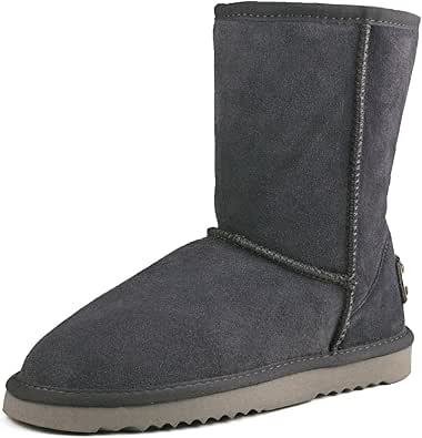 AUSLAND Women's Classic Midcalf Leather Boot C5825 Grey 10.5US 41 ...