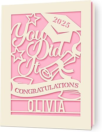 Amazon.com : EDSG Graduation Cards 2025 Personalized College Graduation ...