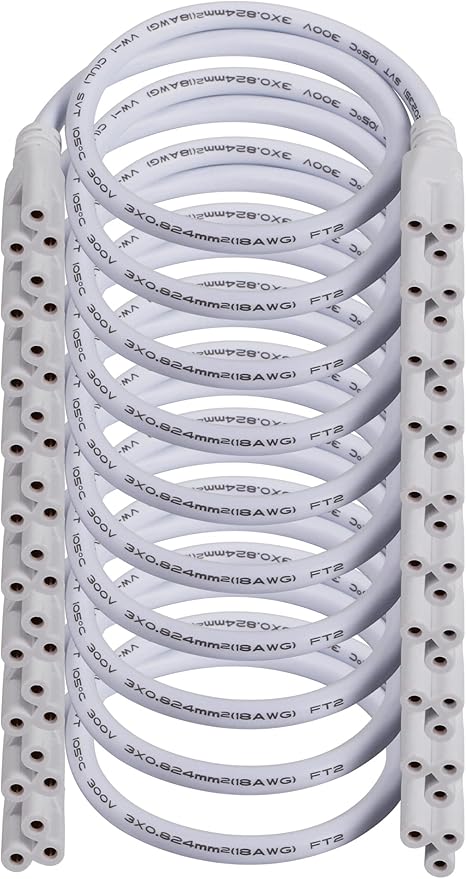 SinLoon LED Tube Lamp Holder Socket Fittings with Cables American UL ...