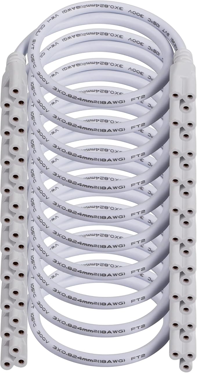 SinLoon LED Tube Lamp Holder Socket Fittings with Cables American UL ...