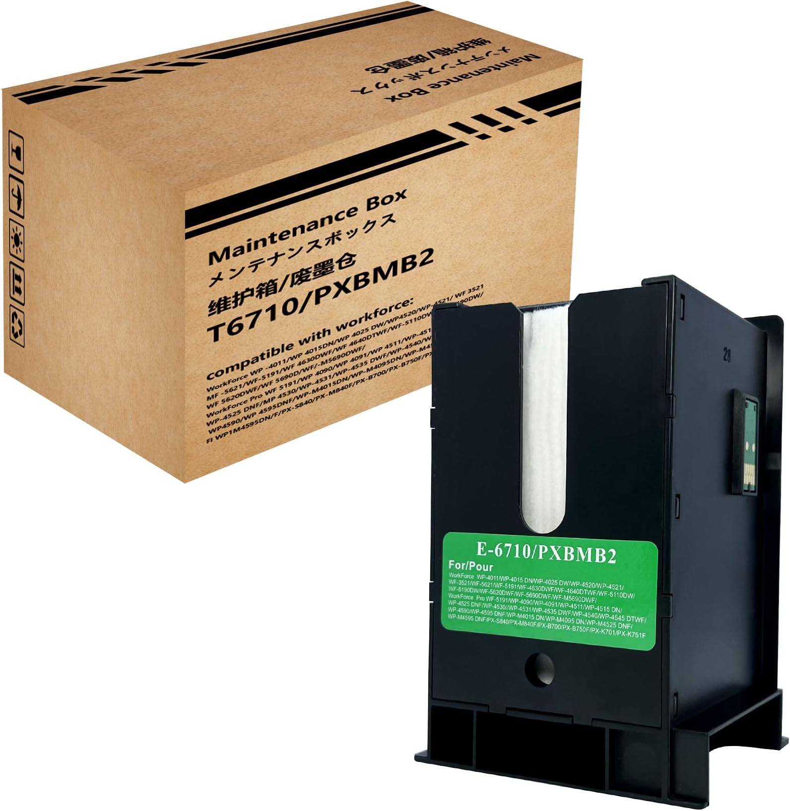 Amazon.com: F-INK Remanufactured T6710 Ink Maintenance Box Compatible ...