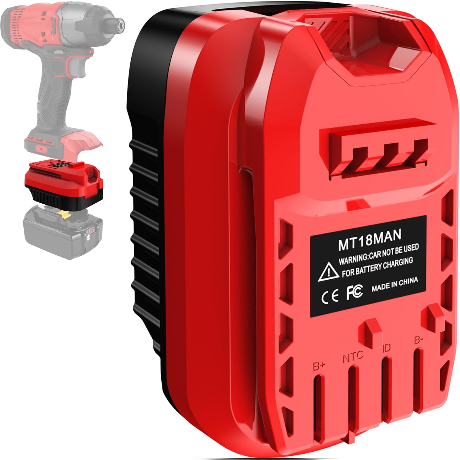 Amazon.com: Adapter for Bauer 20V Li-ion Battery Convert to for Makita ...