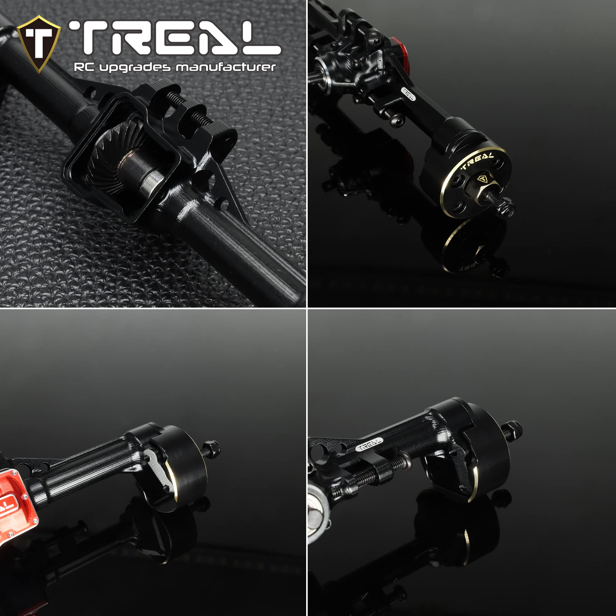 Snapklik.com : TREAL TRX4M Rear Portal Axles Complete Kit Aluminum 7075 ...