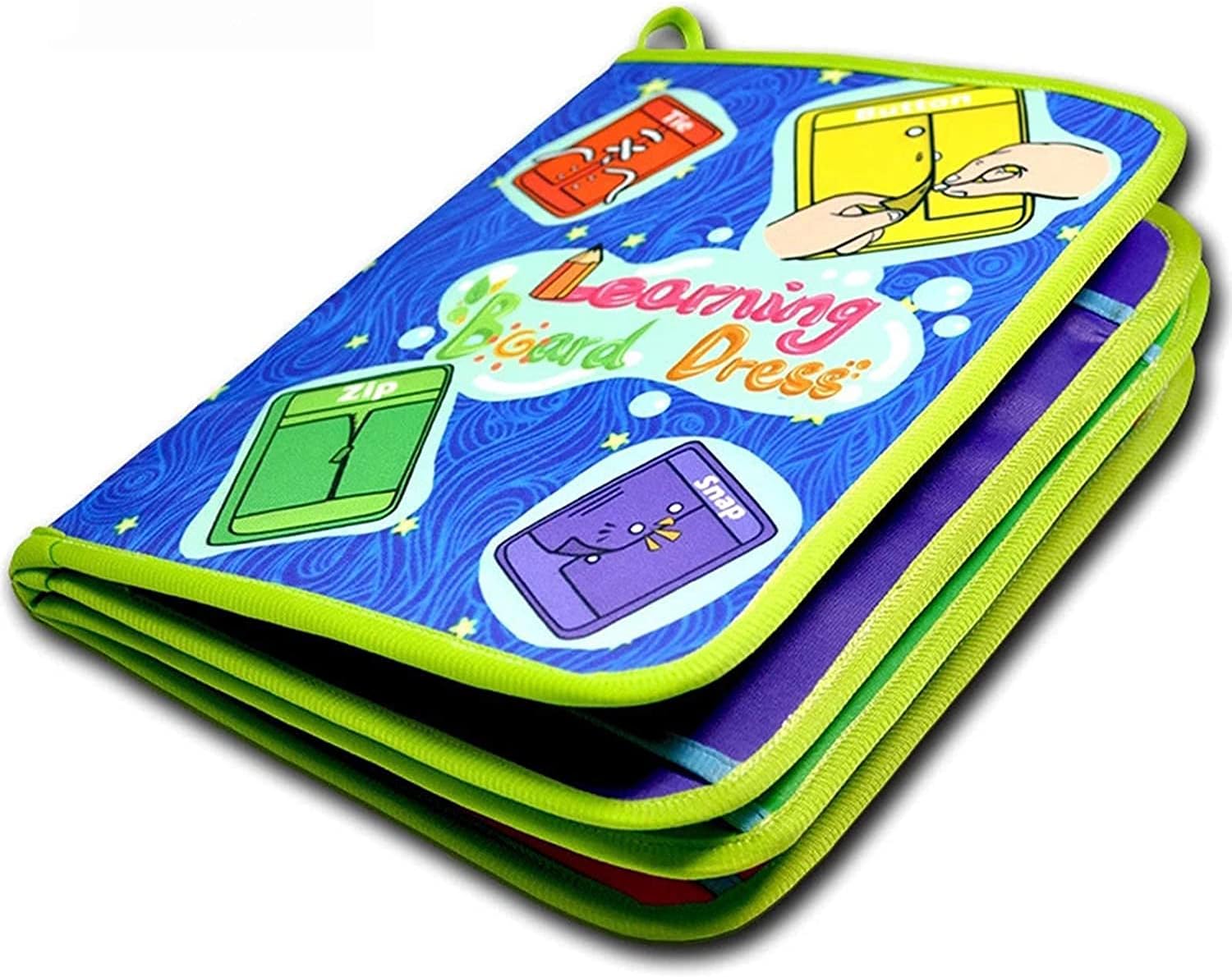 Amazon.co.jp: 知育玩具 赤ちゃん 子供 スナップボタン バックル ジッパー 靴紐結び ボタン ライフスキル 練習 知育玩具 ...