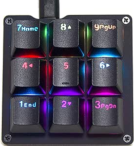 Amazon.com: Macro Keyboard Mechanical Numpad One Handed Gaming 24 Macro Programmable Setting ...