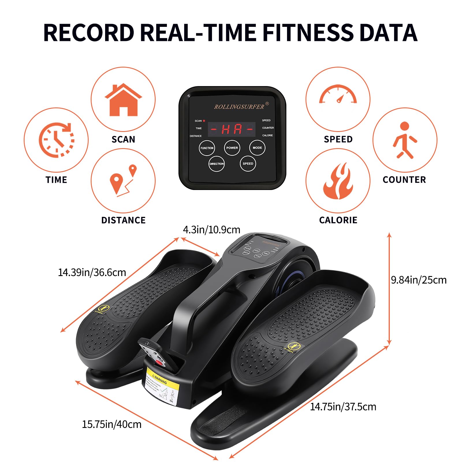 Snapklik.com : Rollingsurfer Under Desk Elliptical Machine, Adjustable ...