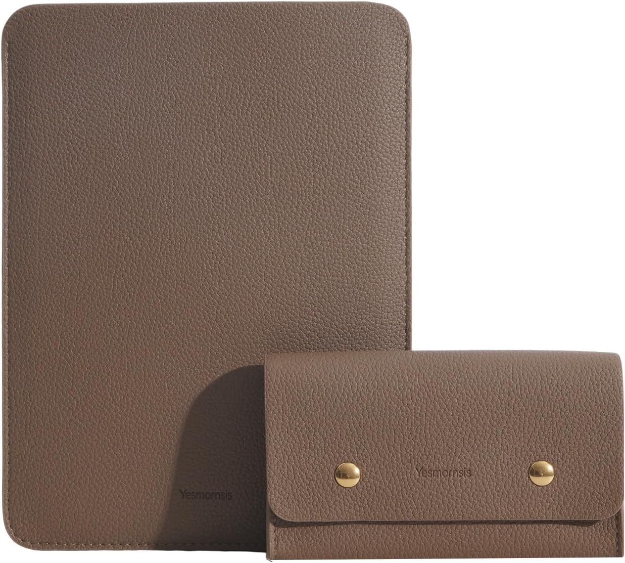 Amazon.com: Yesmornsis PU Leather Padded Laptop Sleeve 16Inch ...