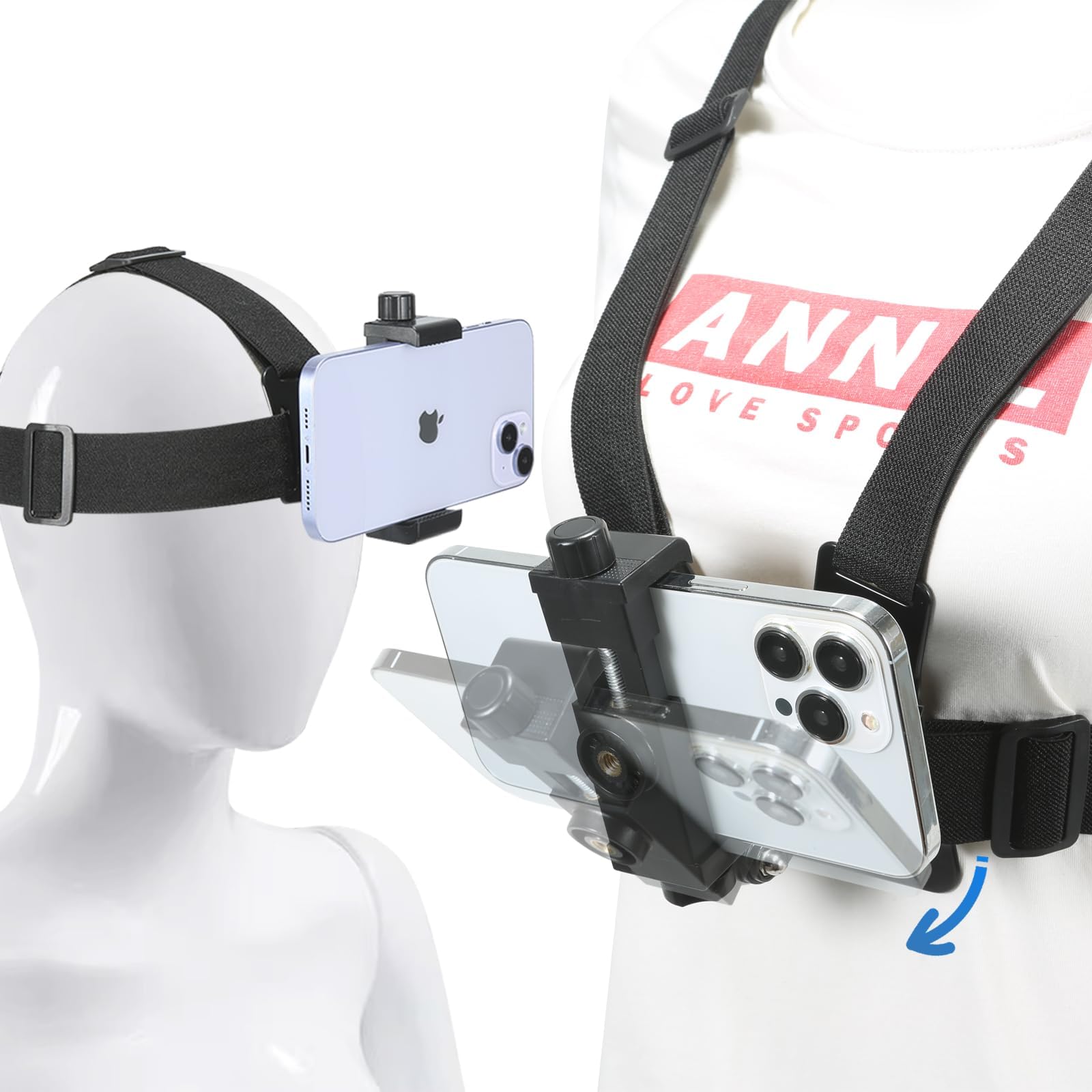 Amazon.com : Chest Mount for Phone and Action Camera,Chesty Vest ...